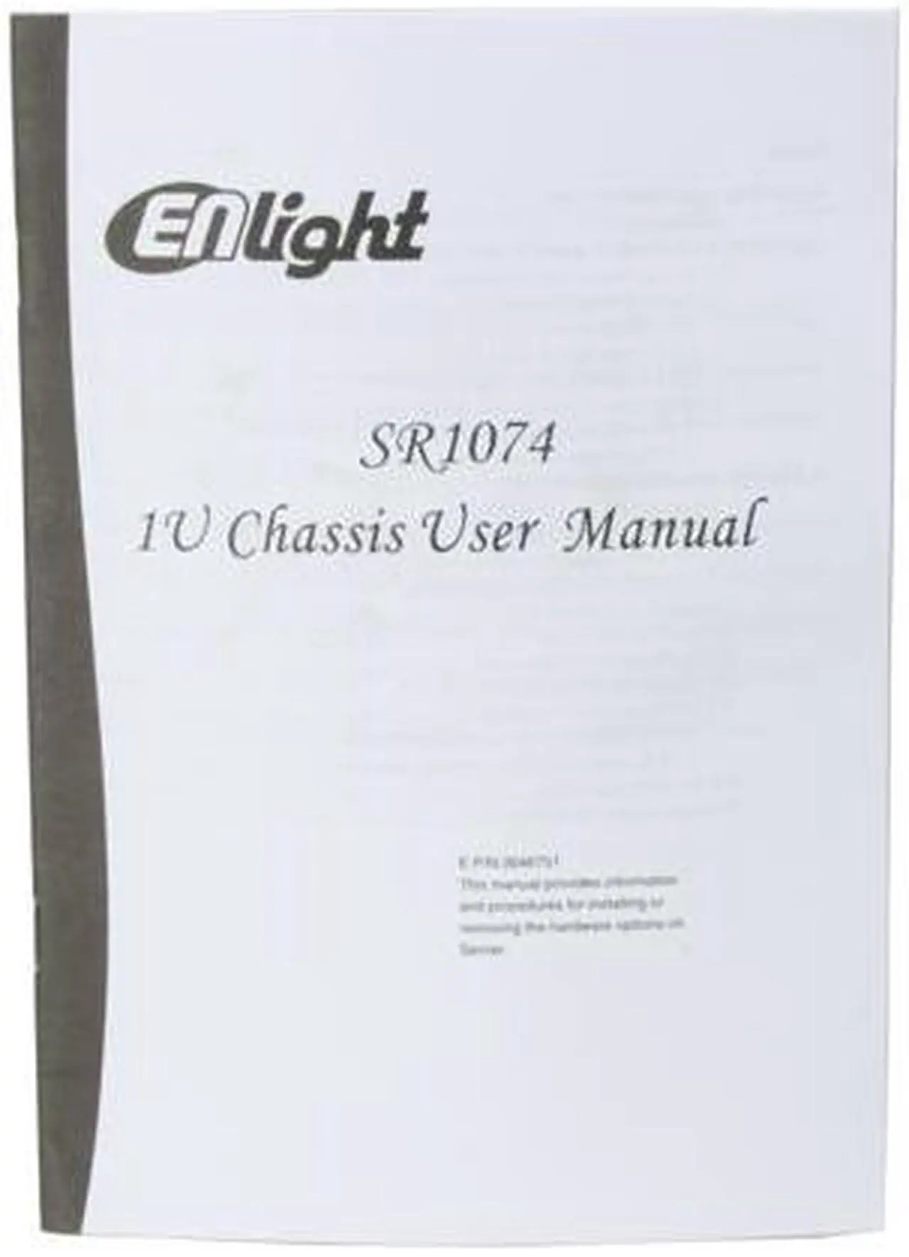 Enlight SR107401 1U Rackmount Server Case - Newegg.com