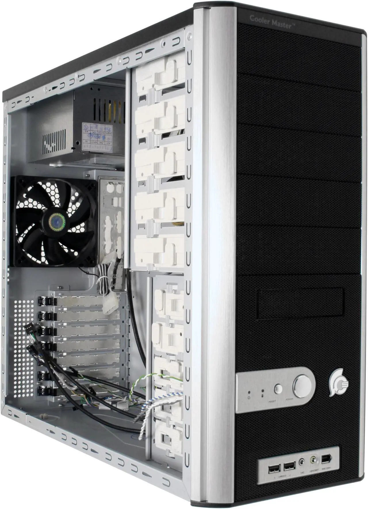 Cooler Master Centurion 5 CAC-T05-WWC Black/ Silver Computer Case ...