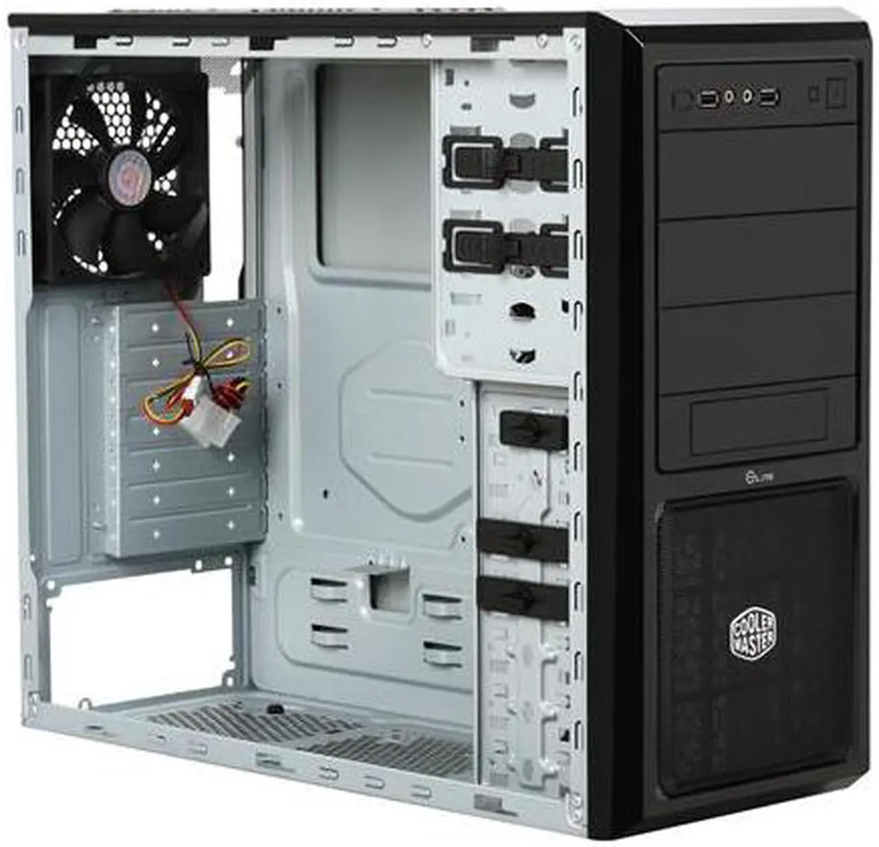 Cooler Master Elite 370 Black Computer Case - Newegg.com