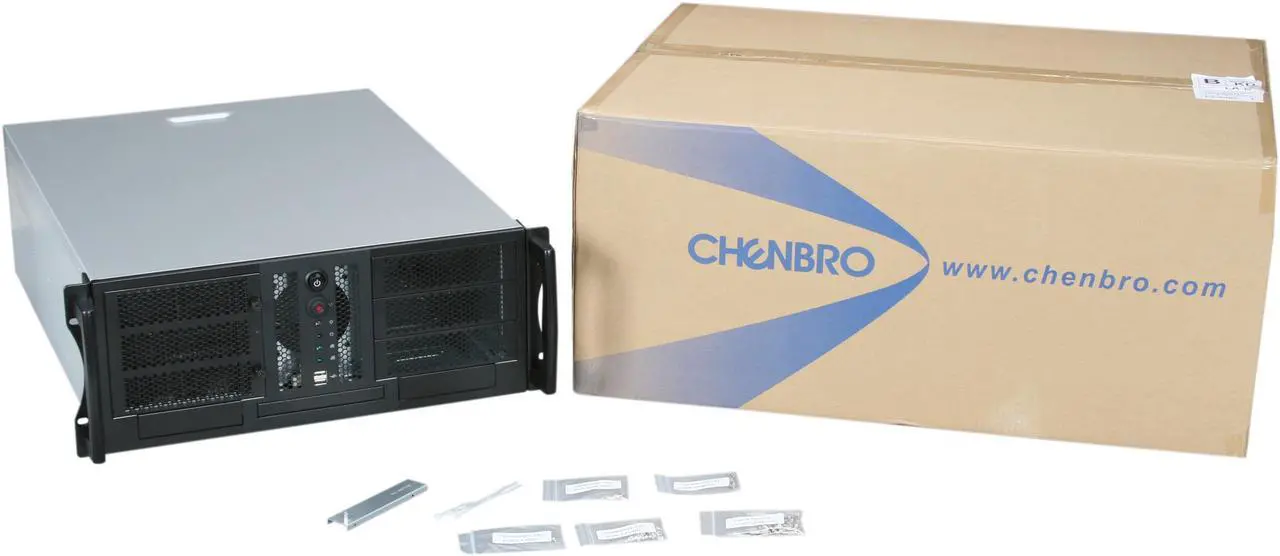 CHENBRO RM41300-F Black & Silver 4U Rackmount Open-Bay Chassis - Newegg.com