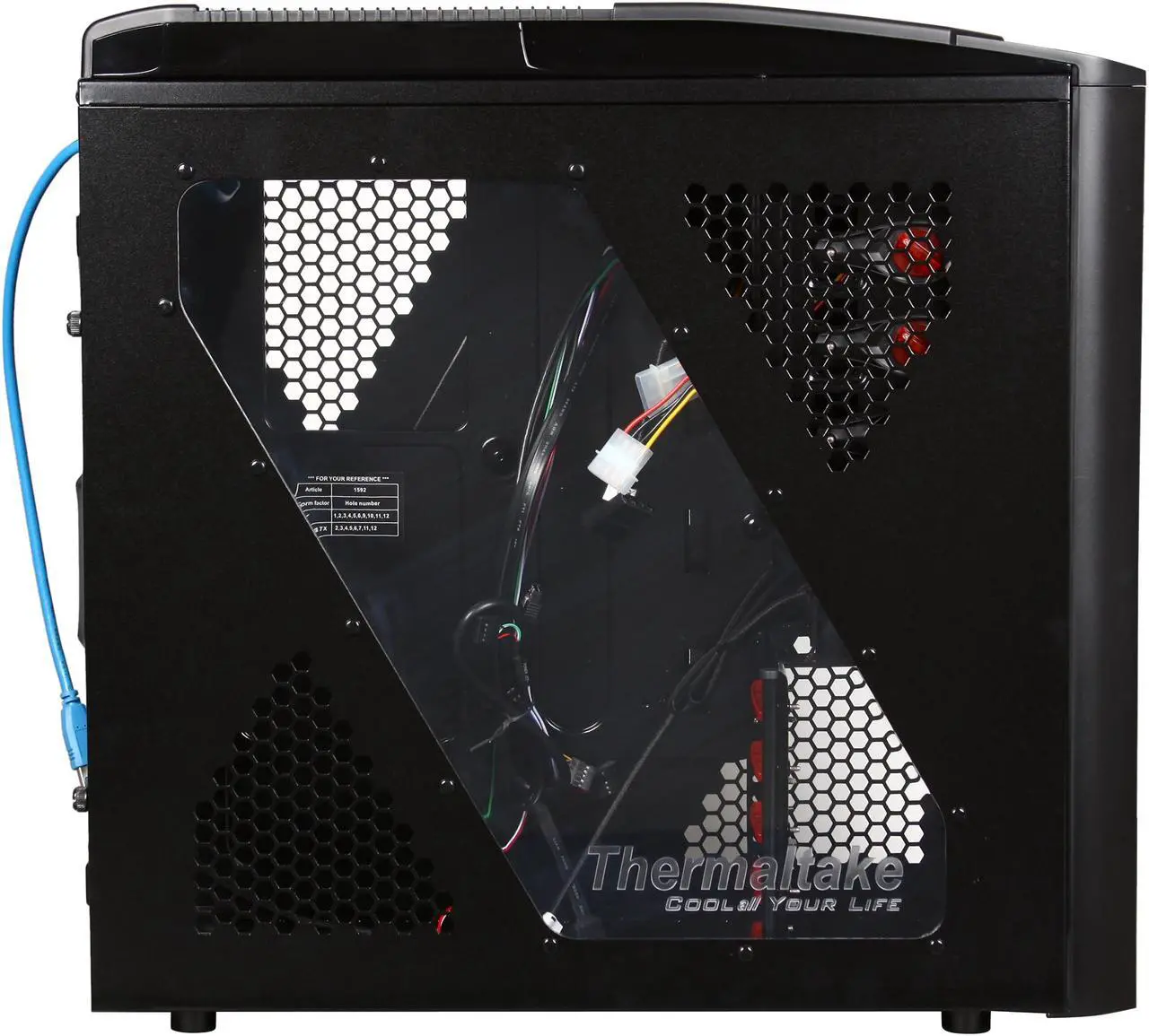 Thermaltake V9 BlacX Edition with Docking Station (NewEgg Exclusive) SECC / Mesh ATX Mid Tower ...