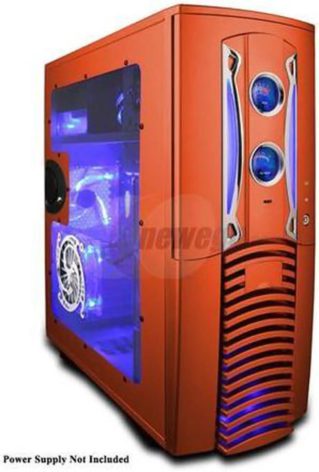 APEVIA X-PLEASURE-RD Brownish Red Aluminum ATX Full Tower Computer Case ...