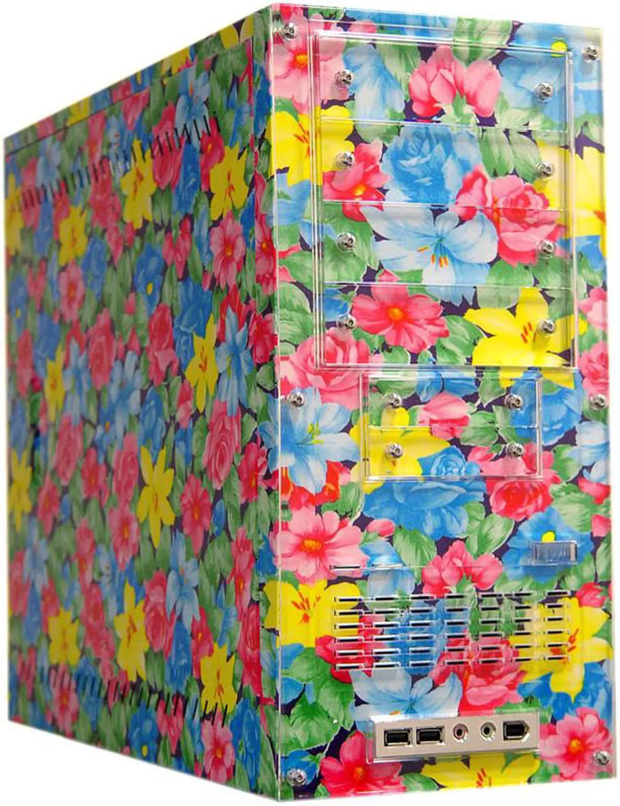 APEVIA SF-401BK Floral Print Computer Case - Newegg.com