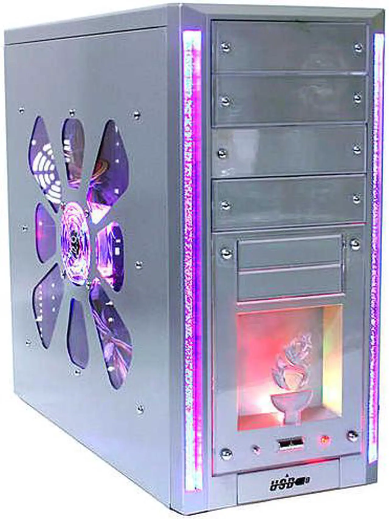 POWMAX DREAM STAR 2347-2 SV Silver Computer Case - Newegg.com
