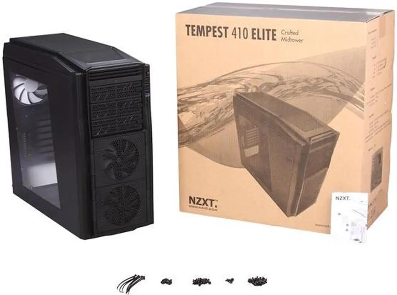 NZXT Crafted Series Tempest 410 Elite Black Computer Case - Newegg.com