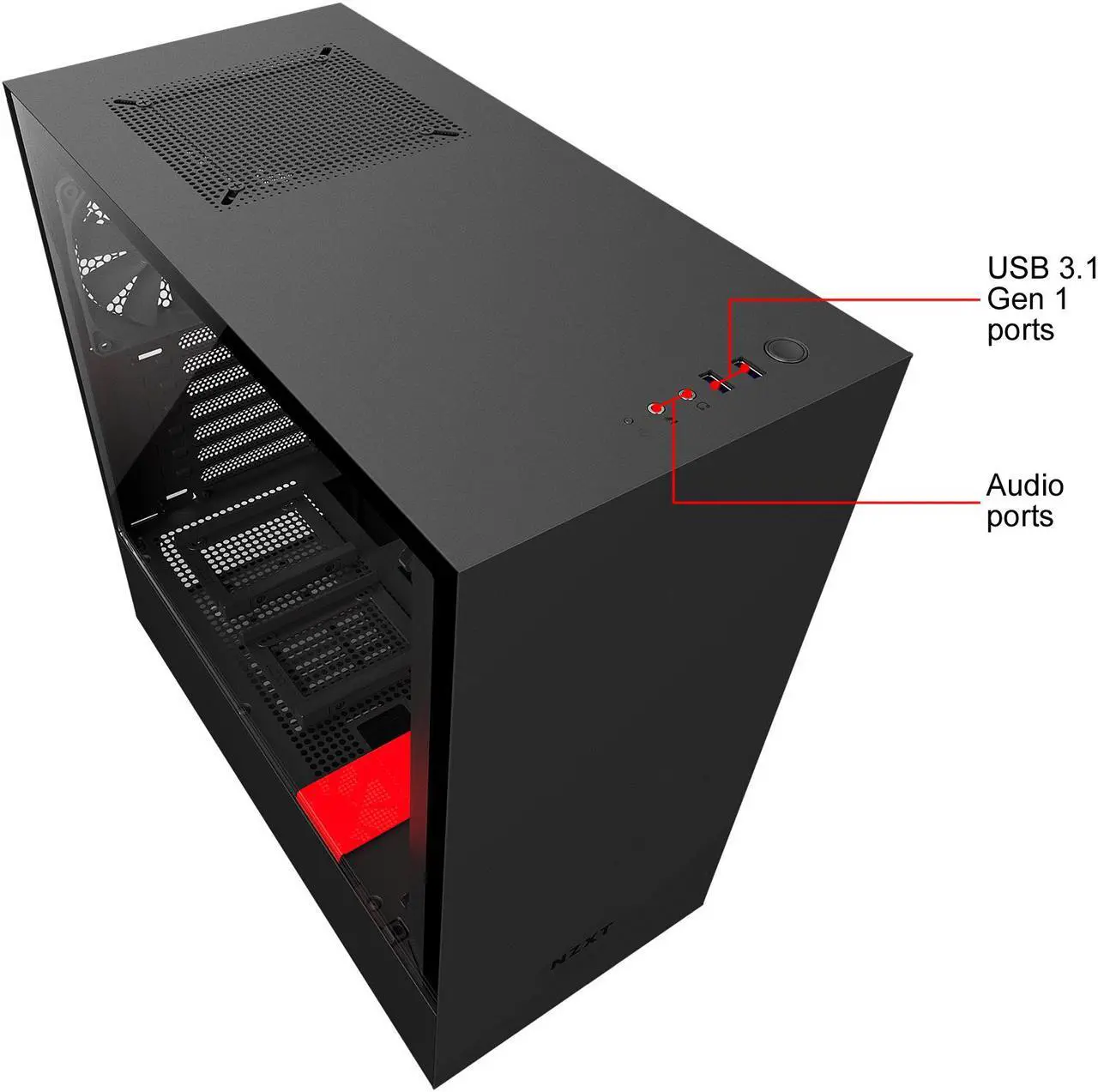 Open Box: NZXT H500 - Compact ATX Mid-Tower PC Gaming Case - Tempered ...