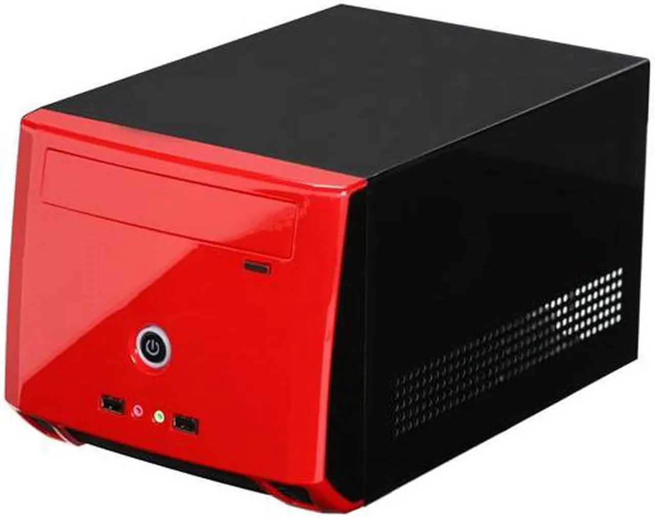 Rosewill RC-CIX-01 RD Glossy Red Steel Cube Mini-ITX Computer Case with ...