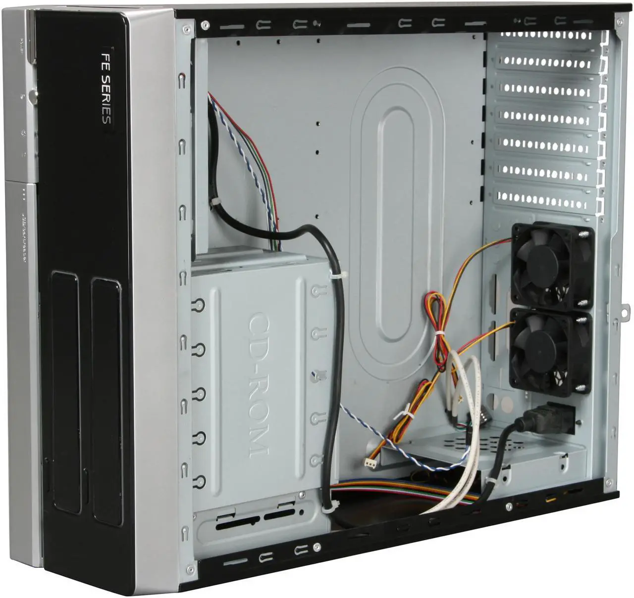 Rosewill Black / Silver FE-H010 ATX Media Center / HTPC Case - Newegg.com
