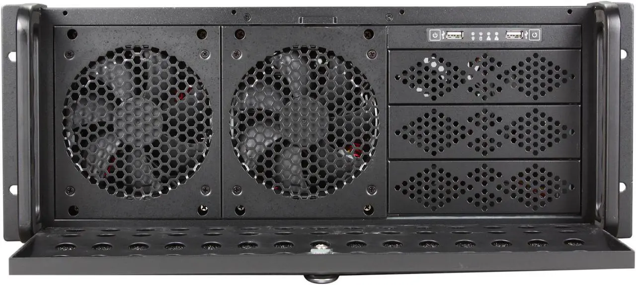 Open Box: Rosewill RSV-L4000 - 4U Rackmount Server Case / Chassis - 8 Internal Bays, 7 Cooling ...