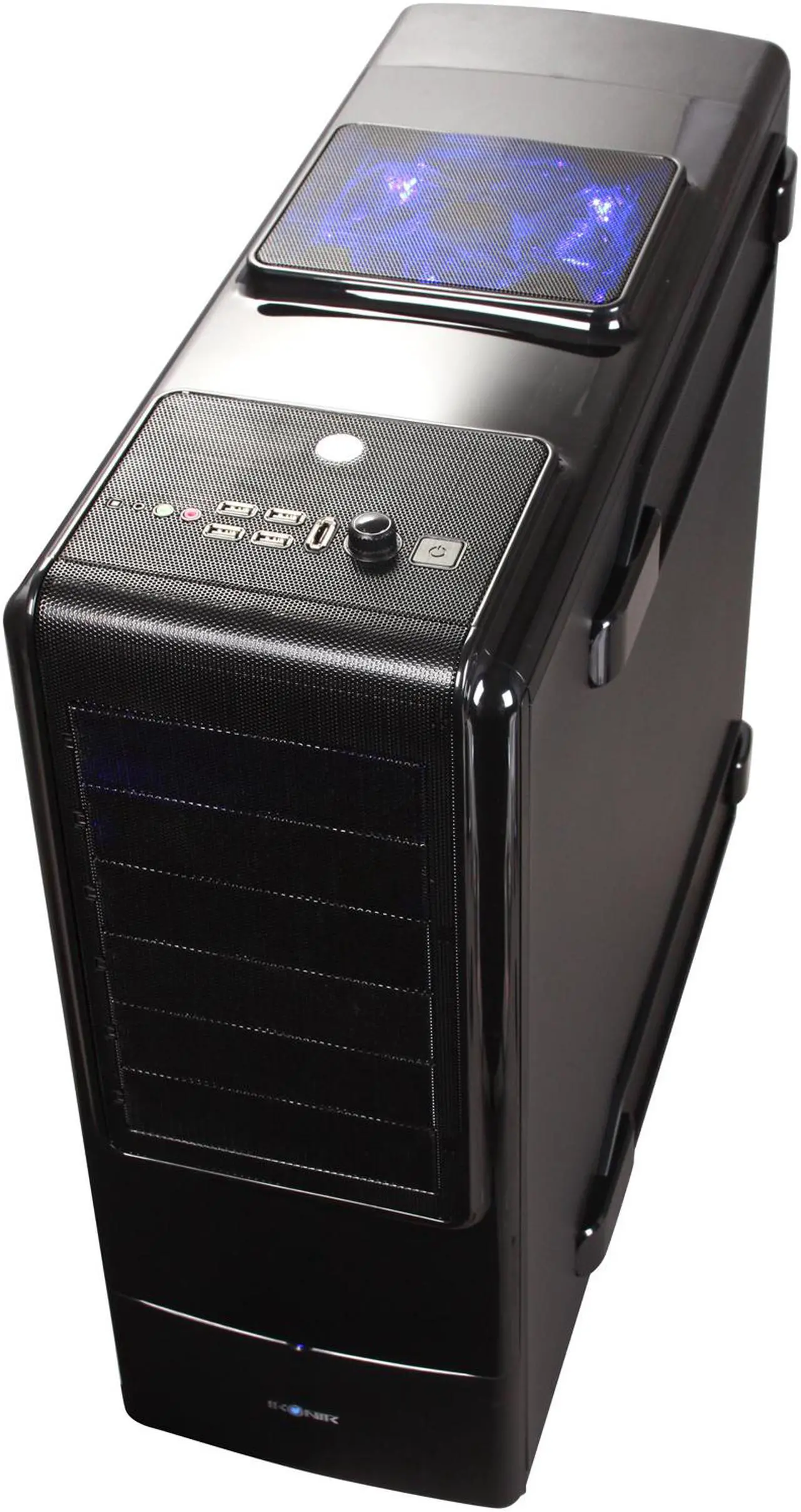 LOGISYS Computer CS8009BK Black ATX Full Tower Extreme Automobile ...