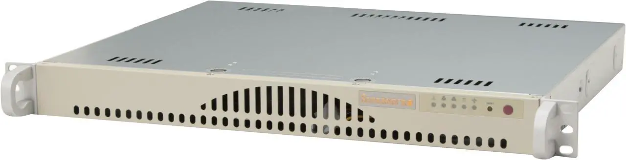 SUPERMICRO CSE-512L-260 Beige 1U Rackmount Server Case - Newegg.com