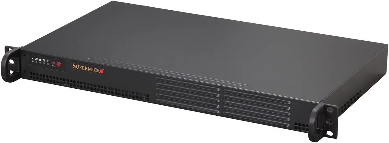 SUPERMICRO CSE-502L-200B Black 1U Rackmount Mini Server Chassis ...