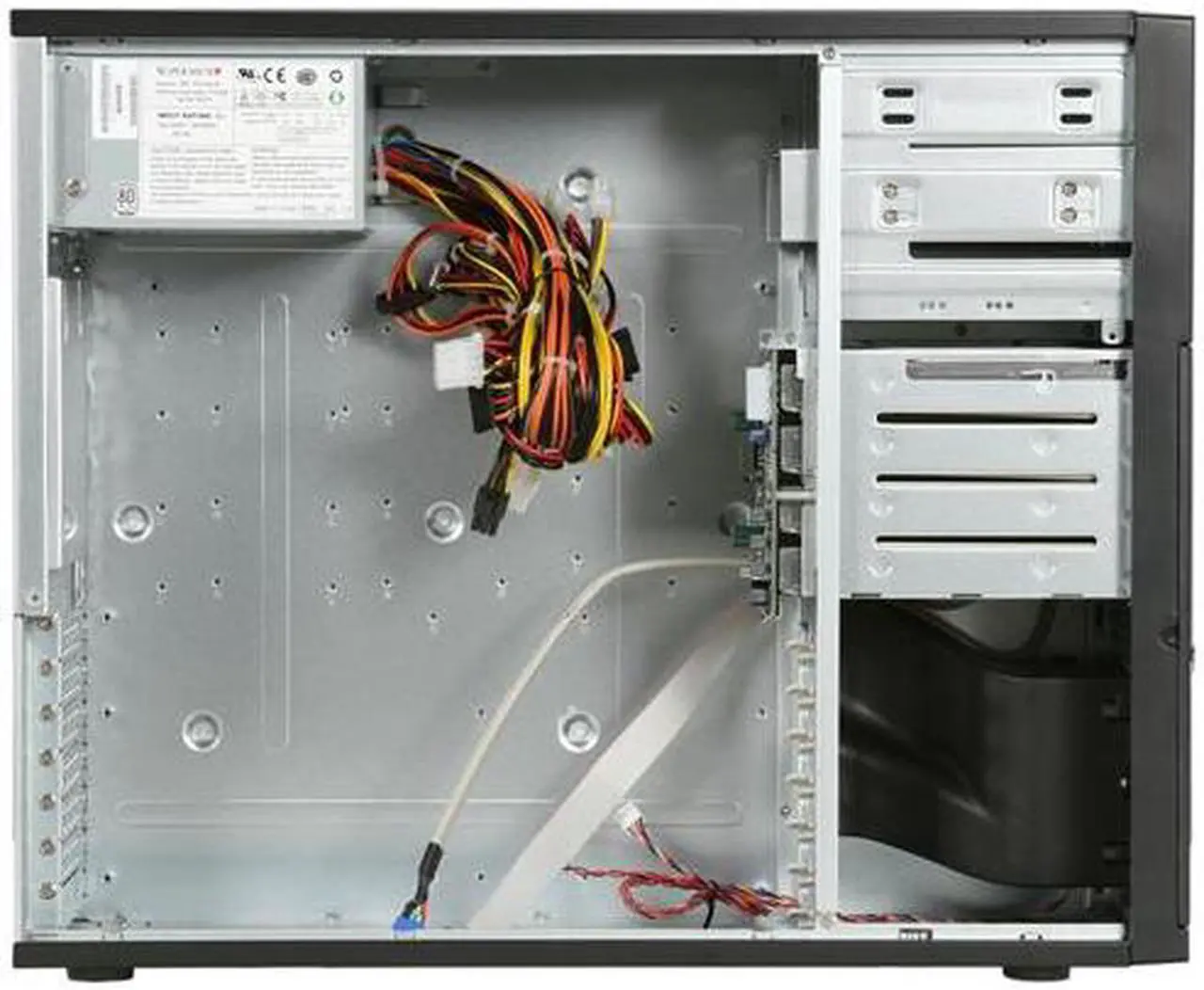 SUPERMICRO CSE-733T-465B Black Pedestal Server Chassis - Newegg.com