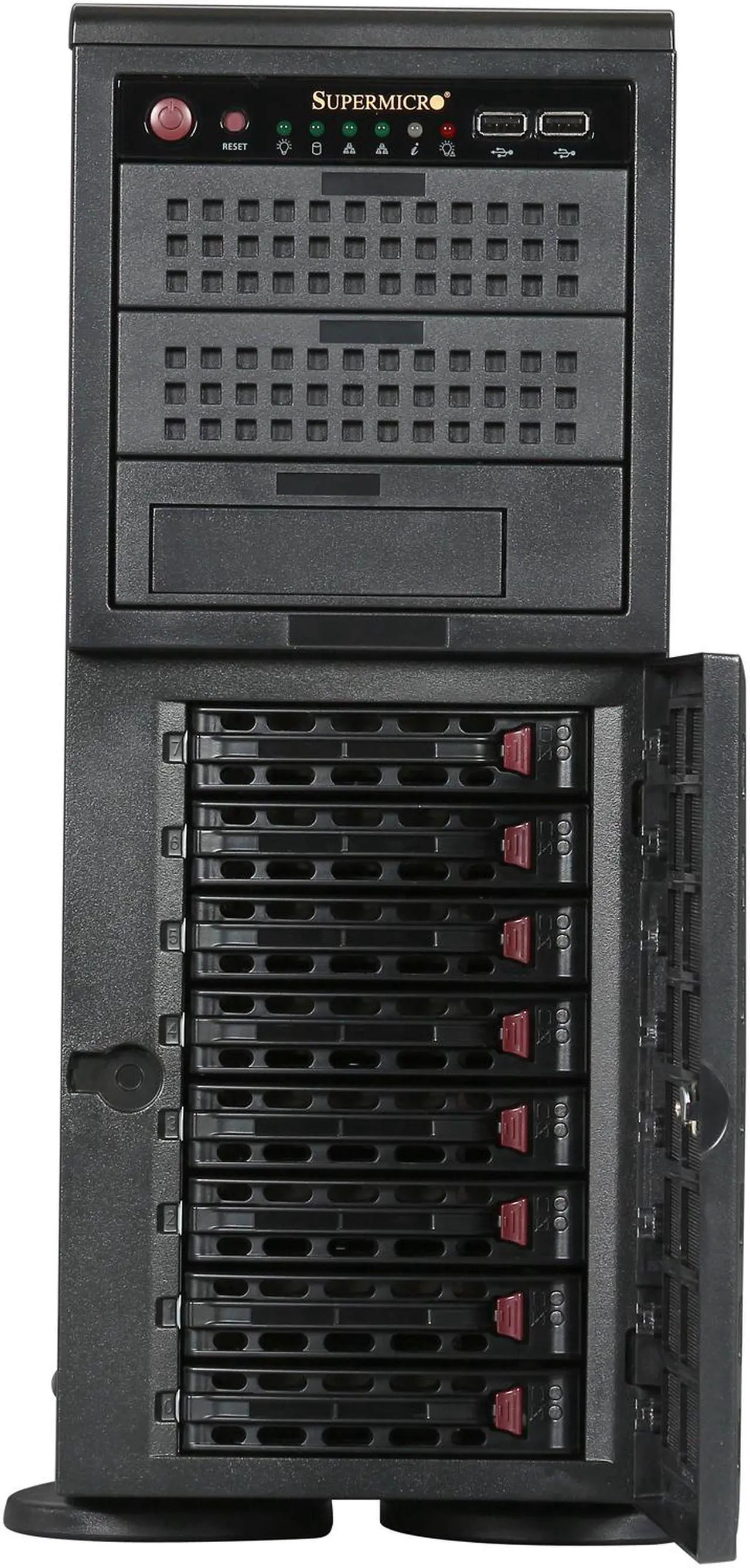 SUPERMICRO CSE-745TQ-920B Black 4U Pedestal Server Case - Newegg.com