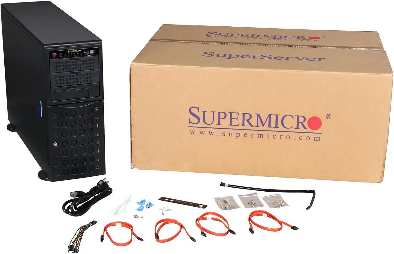 SUPERMICRO CSE-745TQ-920B Black 4U Pedestal Server Case - Newegg.com