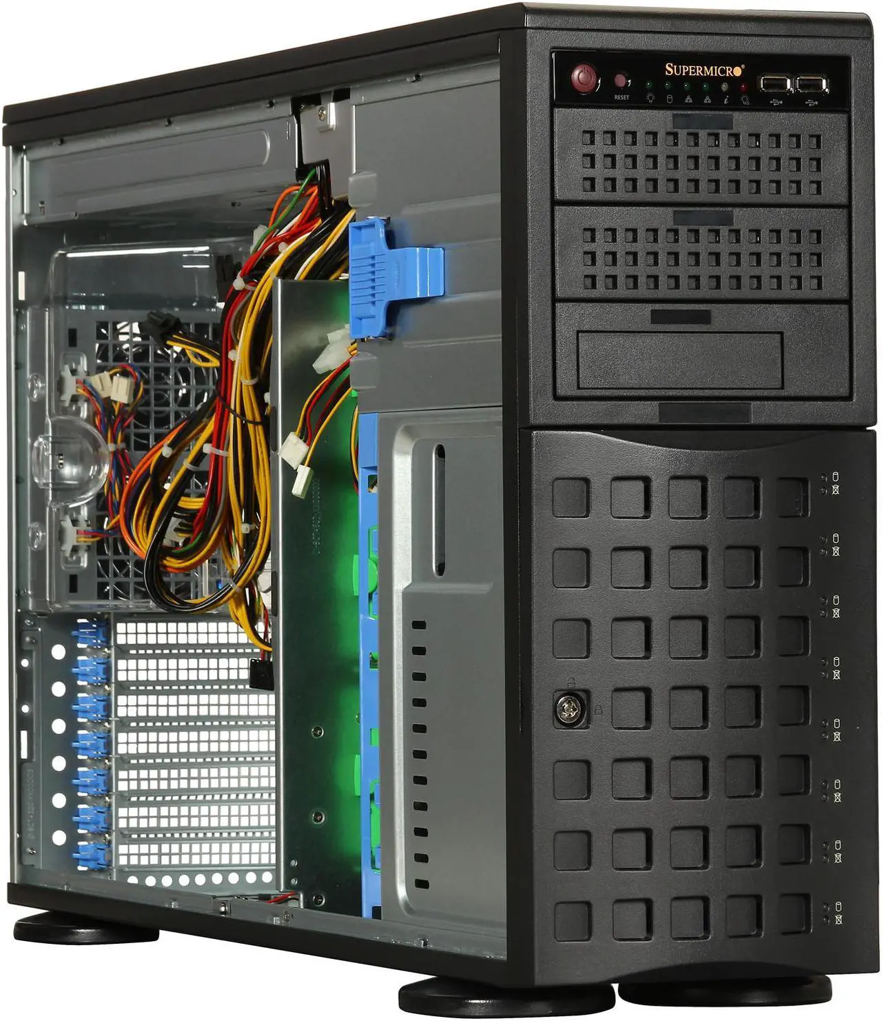 SUPERMICRO CSE-745TQ-R920B Black 4U Pedestal Server Case - Newegg.com