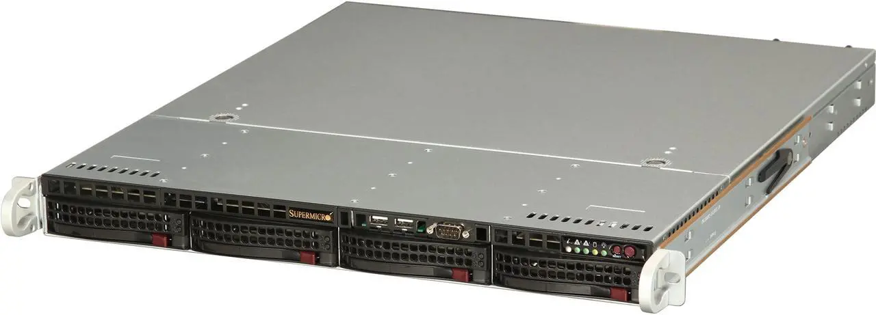 SUPERMICRO CSE-813MTQ-R400CB Black 1U Rackmount Server Case - Newegg.com