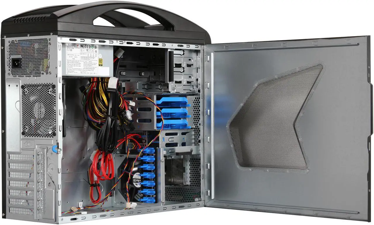 SUPERMICRO SuperChassis CSE-732G-903B Black Mid-Tower Gaming Case ...
