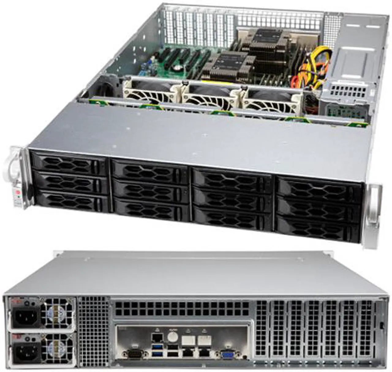 SUPERMICRO LA26E1C4-R609LP Silver 2U Rackmount Server Case - Newegg.ca
