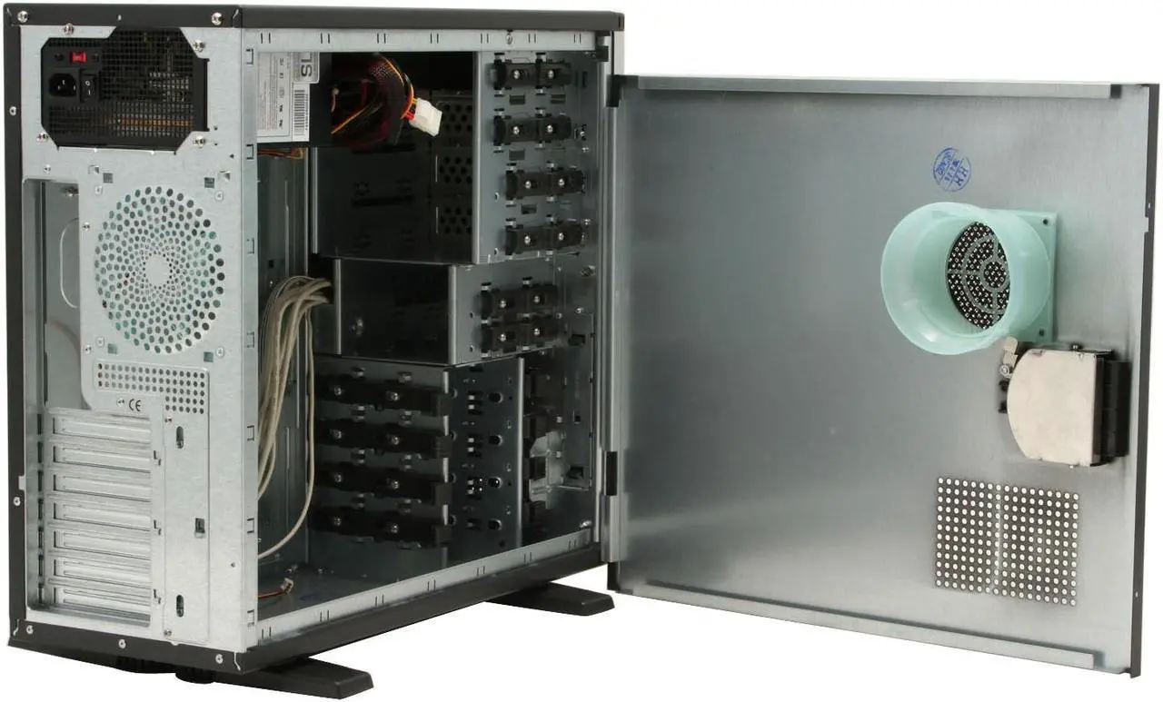 Foxconn TPS-544+FA550 Black+Light Silver 0.8mm SGCC ATX Mid Tower ...