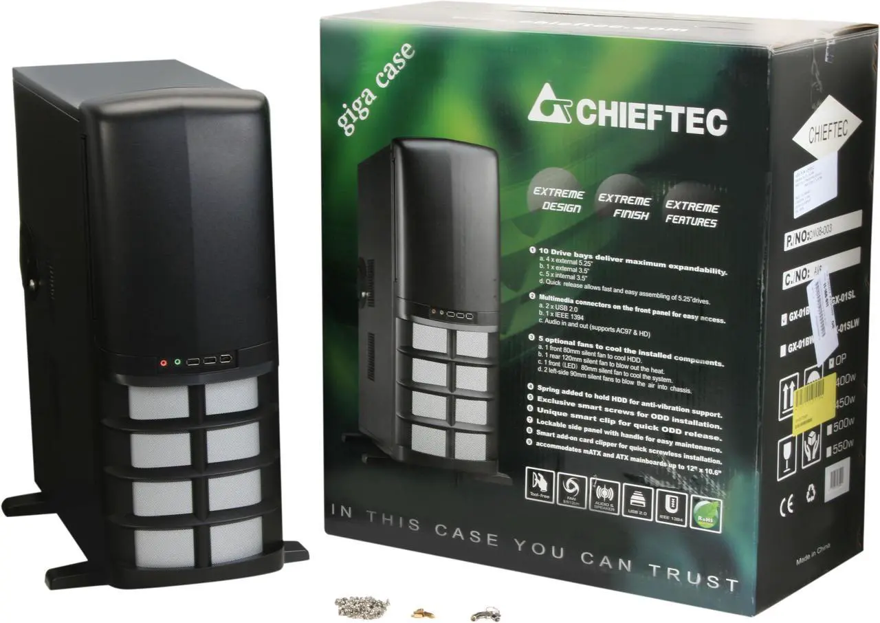 CHIEFTEC GIGA GX-01B-OP Black Computer Case - Newegg.com