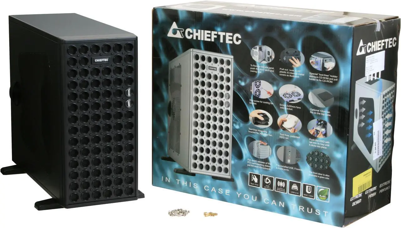 CHIEFTEC Mesh CH-02B-BM-OP Black Computer Case - Newegg.com