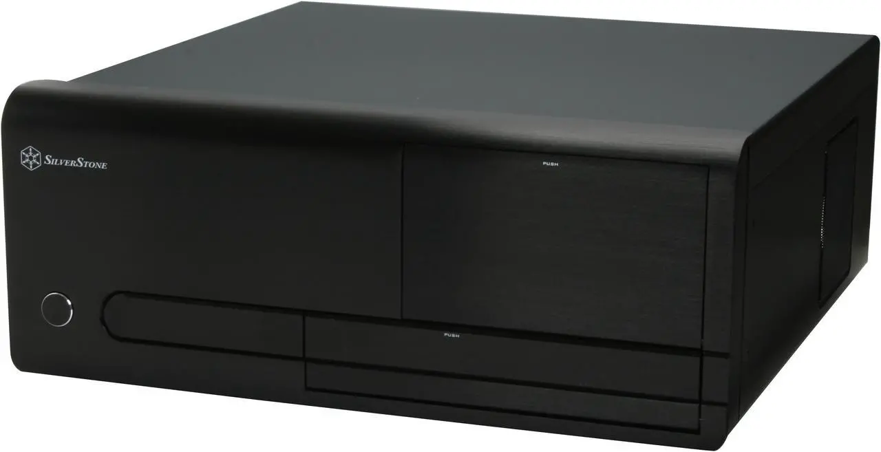 SILVERSTONE Black Lascala Series LC20-B ATX Media Center / HTPC Case ...
