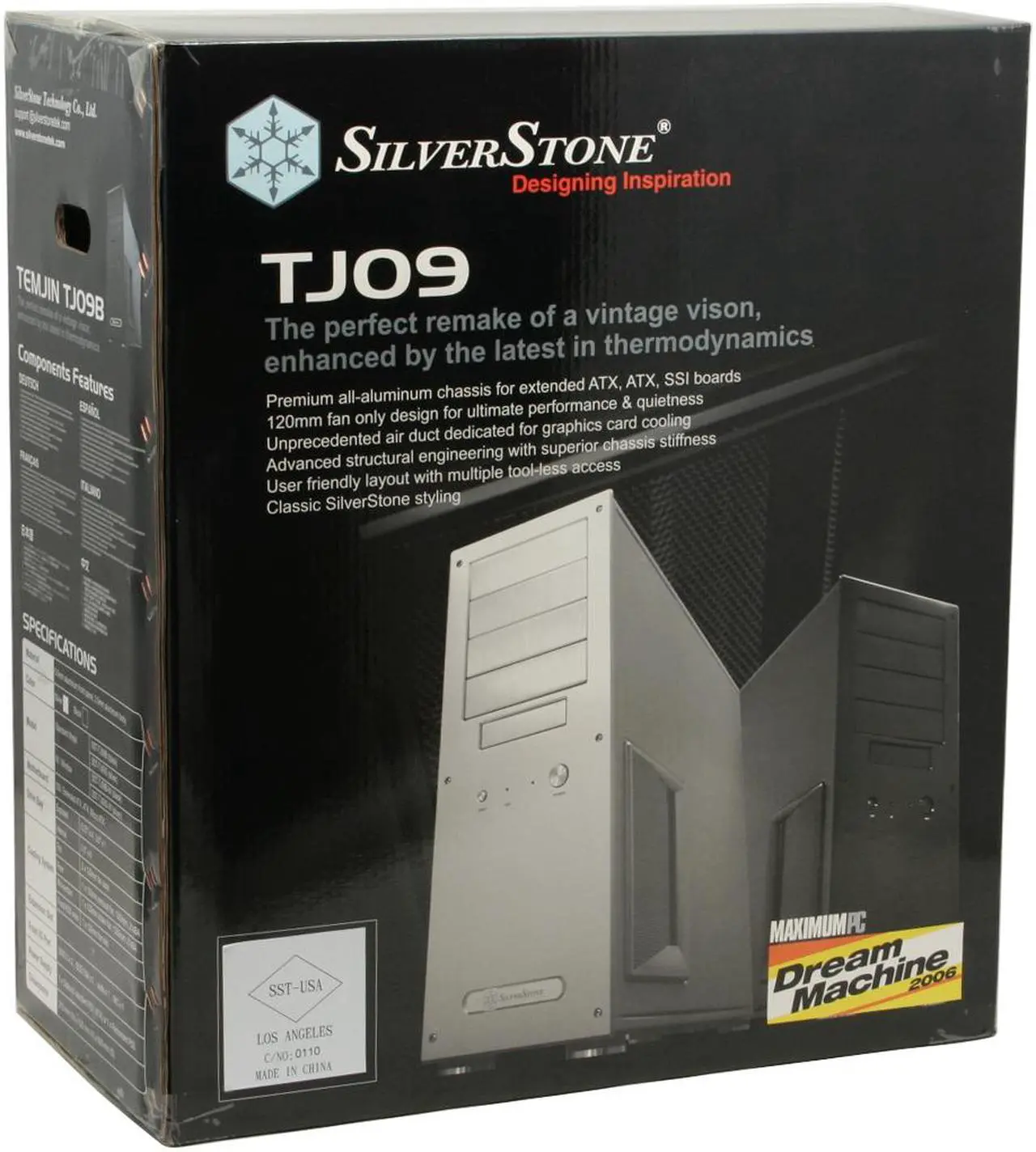 SilverStone Temjin Series TJ09-S Silver Computer Case - Newegg.com