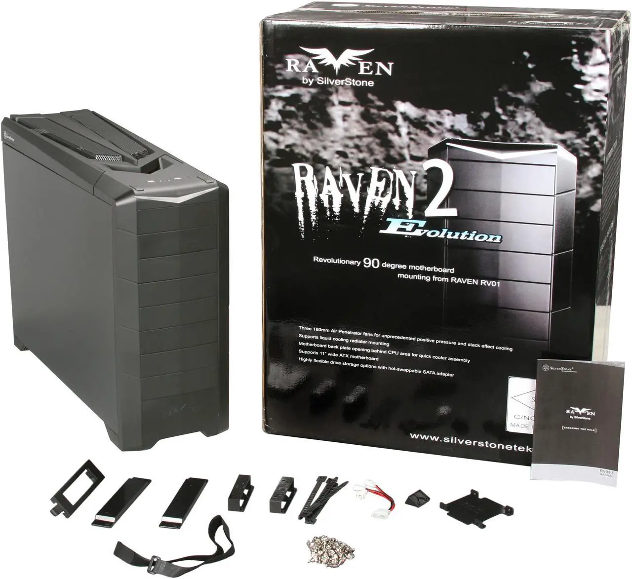 SilverStone RAVEN RV02B-EW Matte black Computer Case - Newegg.com
