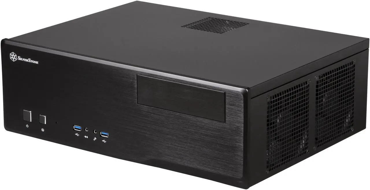 SILVERSTONE Grandia Series GD05B-USB3.0 Aluminum / 0.8mm SECC micro-ATX ...