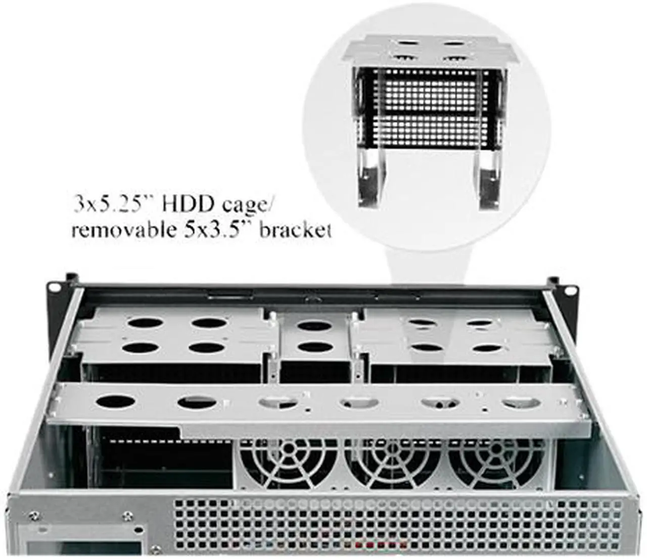 iStarUSA D-416-SILVER 4U Rackmount Compact Stylish Server Chassis ...