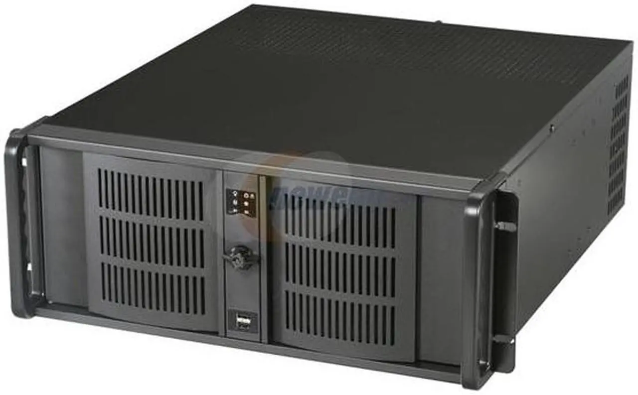 iStarUSA D-400 Black 4U Rackmount Compact Stylish Chassis - Black Bezel - Newegg.com