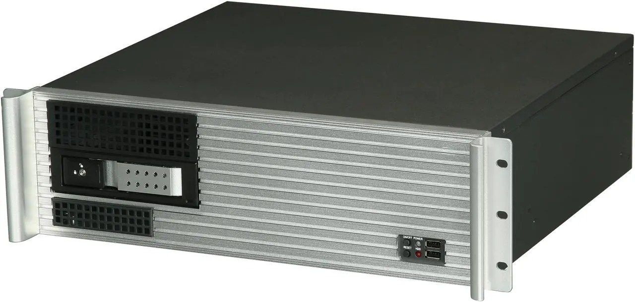 iStarUSA D313SEMATX-DE1SL-SL 3U Rackmount Compact Trayless Server Case ...