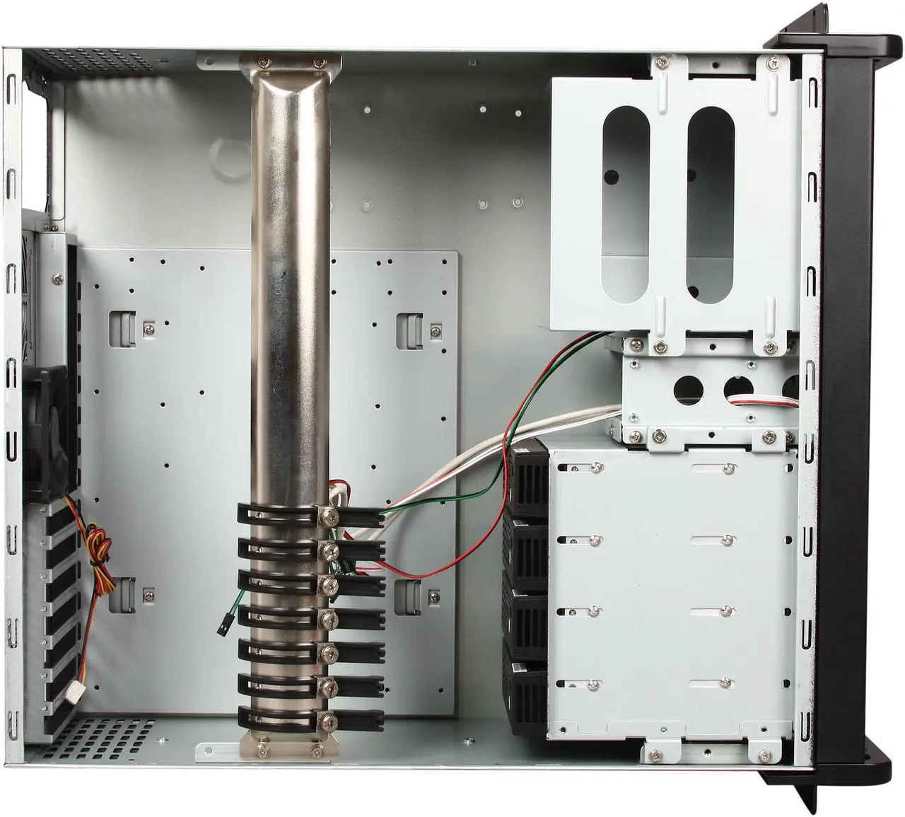 iStarUSA D407P-4DE1BK 4U Rackmount Compact Stylish Trayless Server Case ...