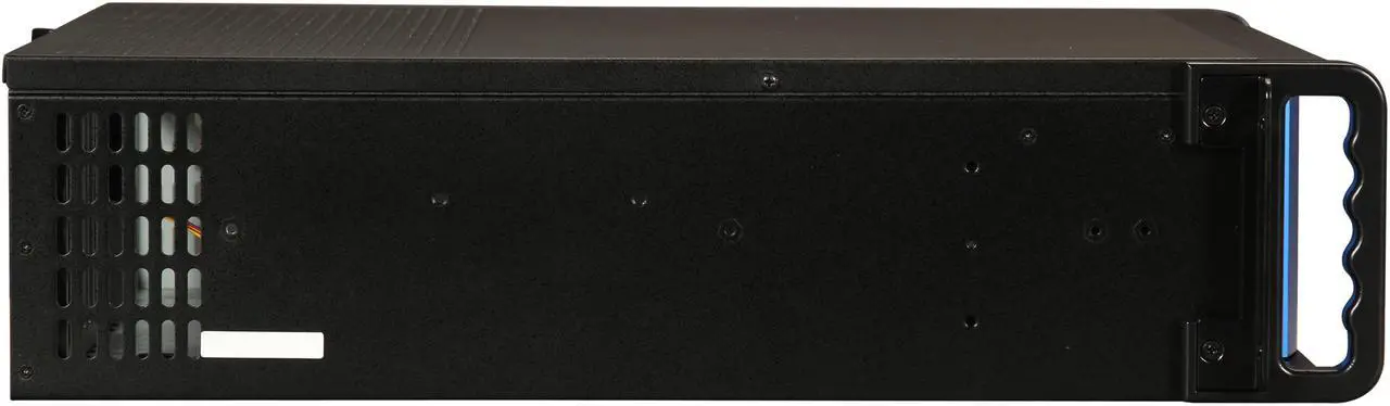 Open Box: iStarUSA D Storm D-300SEA Black 3U Rackmount Compact Stylish Chassis - Blue Bezel ...