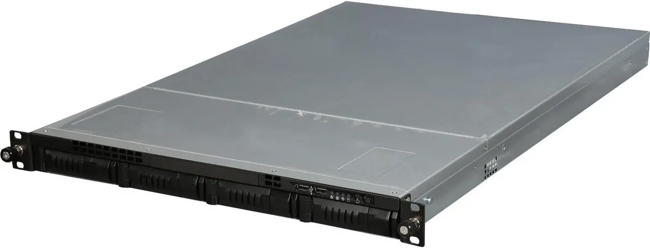 iStarUSA EX1M4 1U Rackmount 1U 4-Bay Storage Server Rackmount Chassis ...