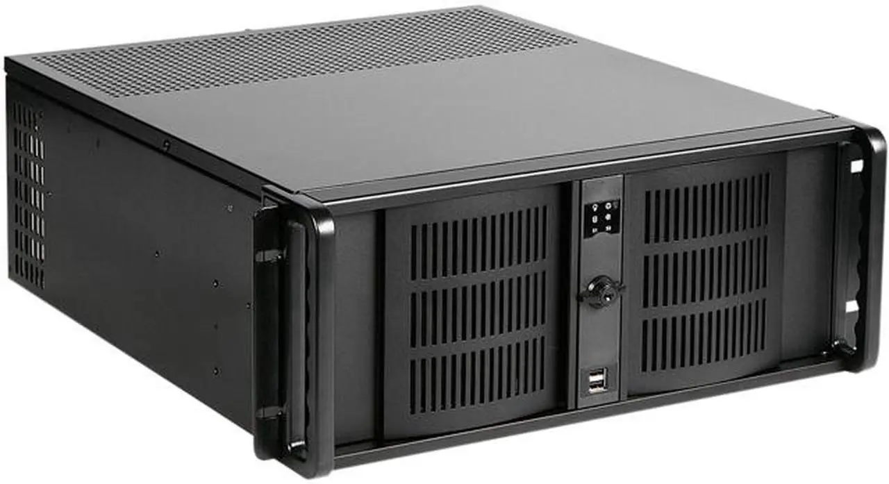iStarUSA D-407L-500R8PD8 Black 4U Rackmount High Performance Rackmount ...