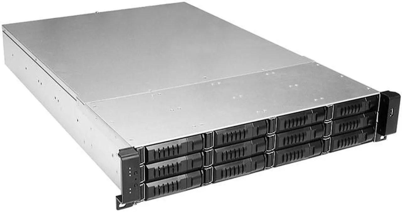 iStarUSA E2M12HD 2U 12-Bay Storage Server Rackmount Chassis 12Gb/s HDD ...