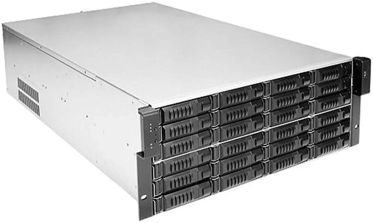 iStarUSA E4M24HD 4U 24-Bay Storage Server Rackmount Chassis 12Gb/s HDD ...