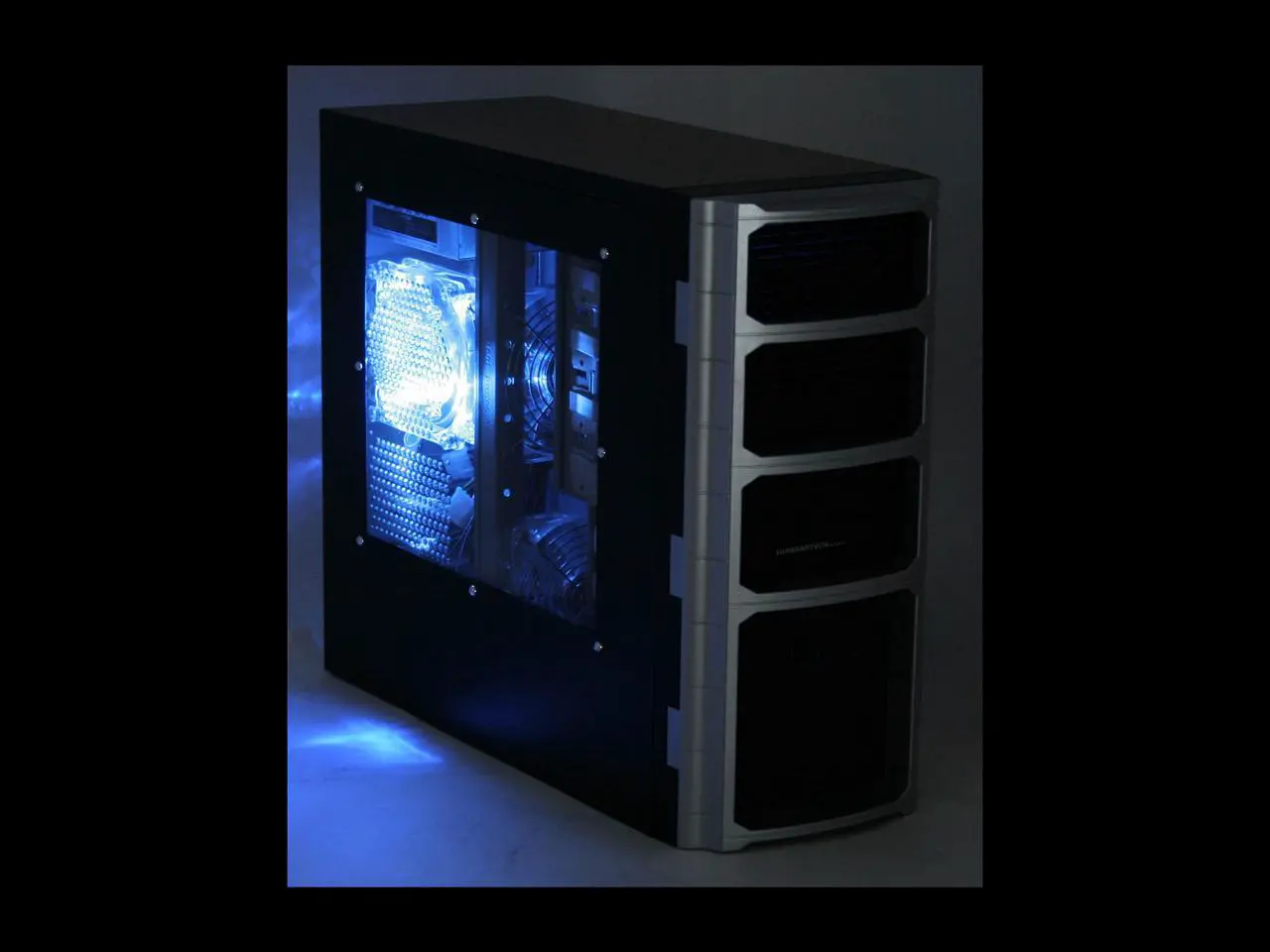 Sunbeam Quarterback IC-QB-SVBK Silver/ Black Computer Case - Newegg.com