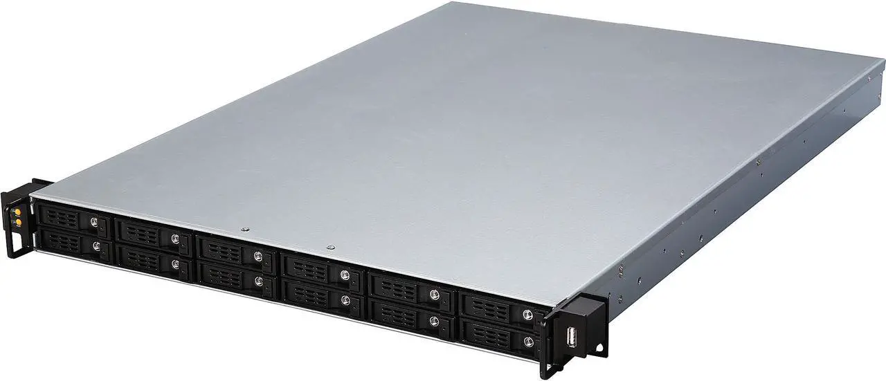 Athena Power RM-1U1122HE12 12Gb/s 1U Hot-Swap 12-Bay E-ATX Rackmount ...