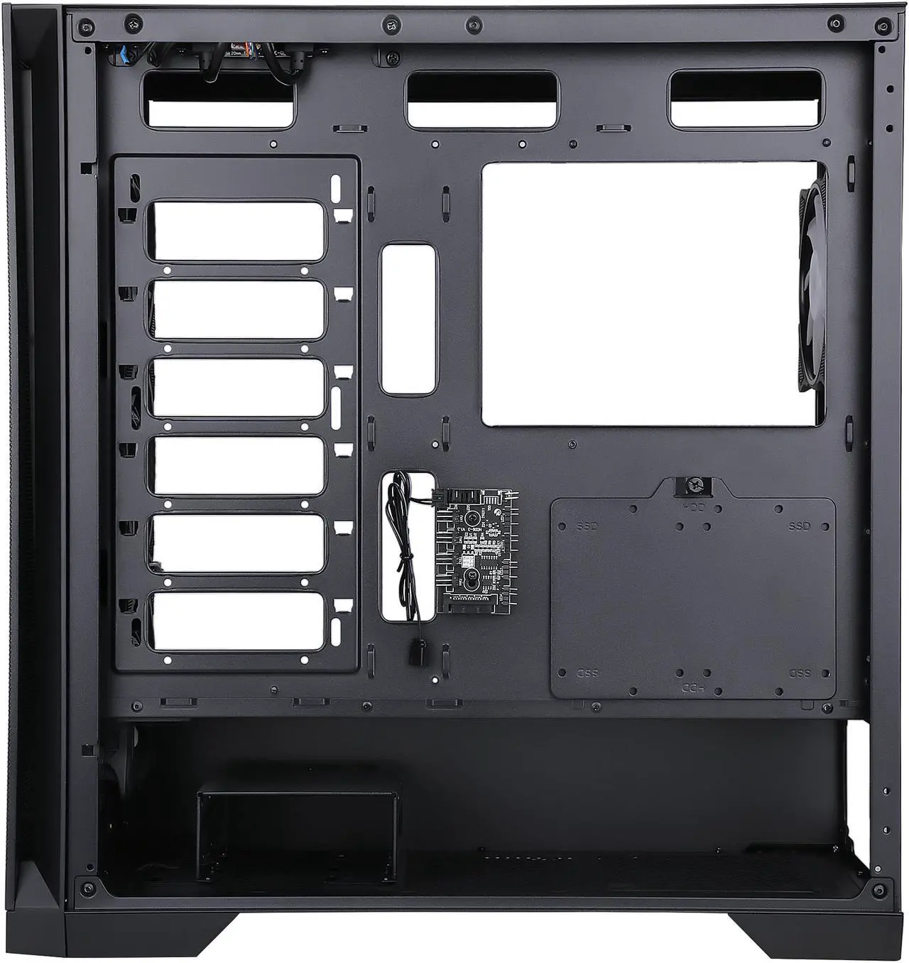 Sama IDX8-ARGB-BK Black Dual USB3.0 Steel/ Tempered Glass ATX Mid Tower ...