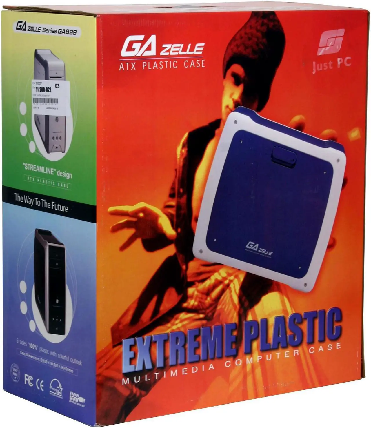 JUST PC Gazelle JPC899TI Titanium/Silver Computer Case - Newegg.com