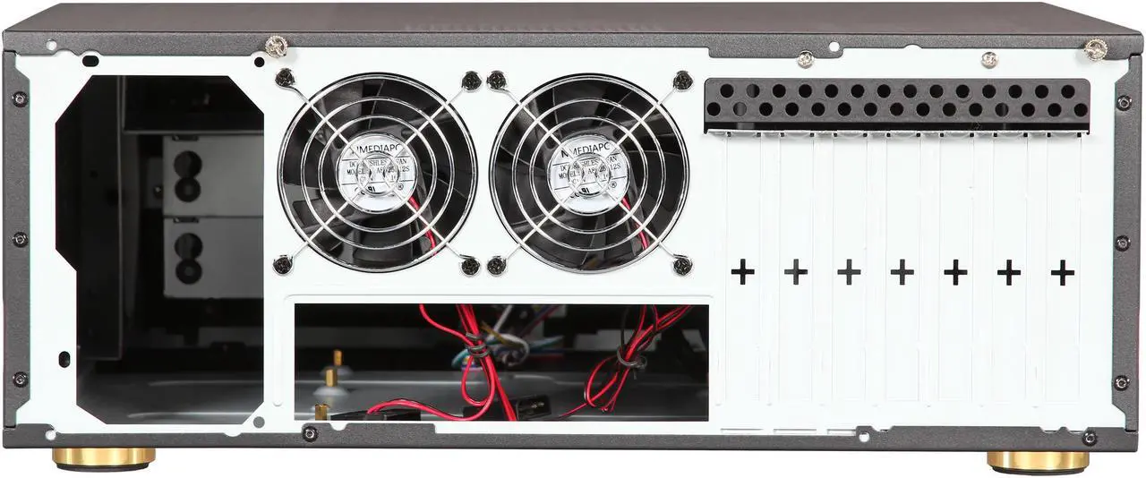 nMEDIAPC Black Aluminum/Acrylic/Steel 6000B ATX Media Center/HTPC Case ...