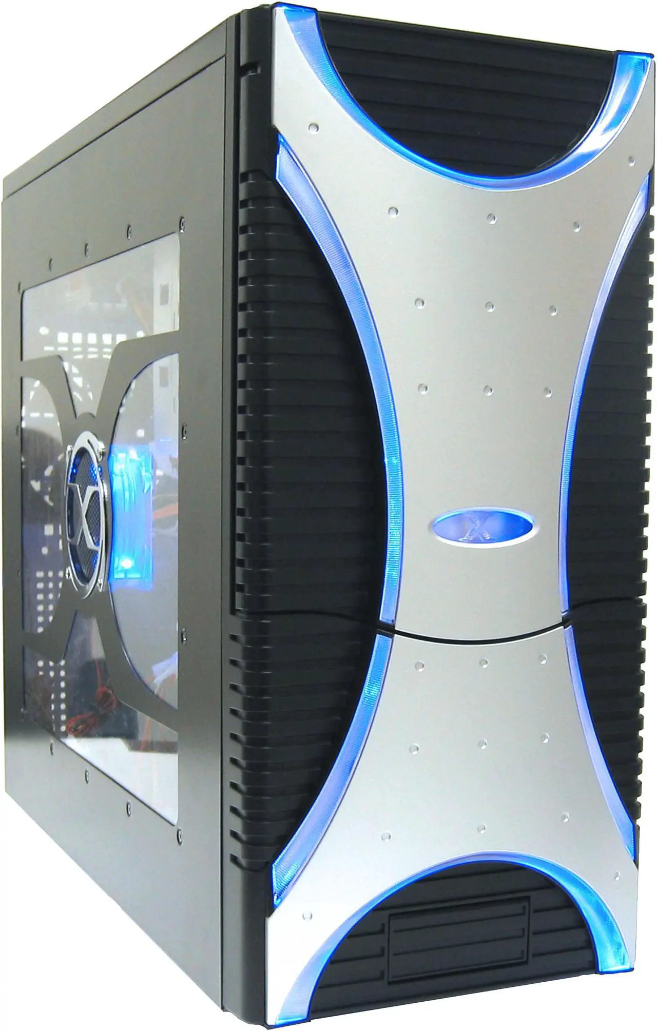 XION Ultimate Engineering XON-002 Black/Silver Computer Case - Newegg.com