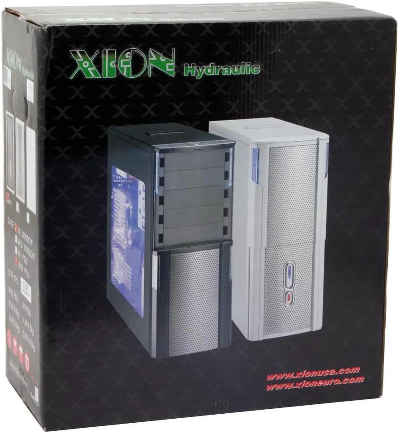 XION Hydraulic XON-566TB Black with Blue LED Light Computer Case - Newegg.com