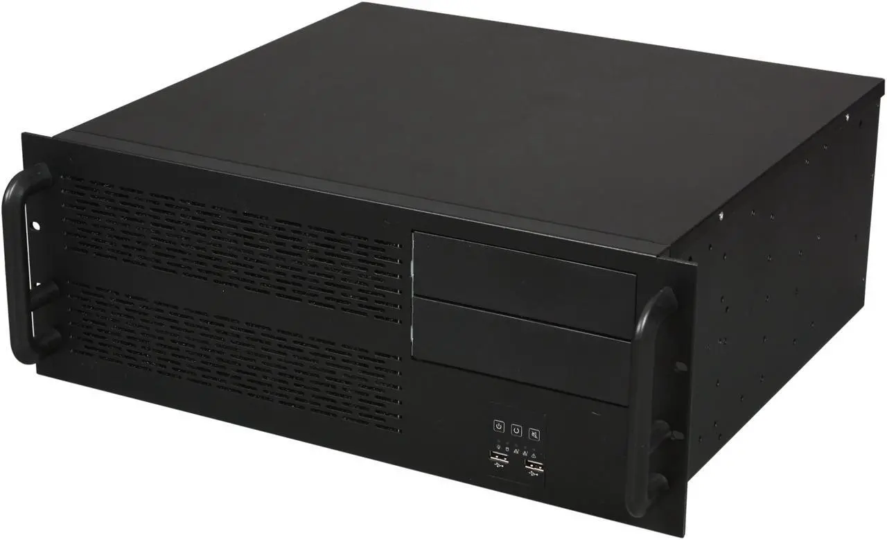 NORCO RPC-430 Black 4U Rackmount Super Short Depth 15.25" Server Case ...