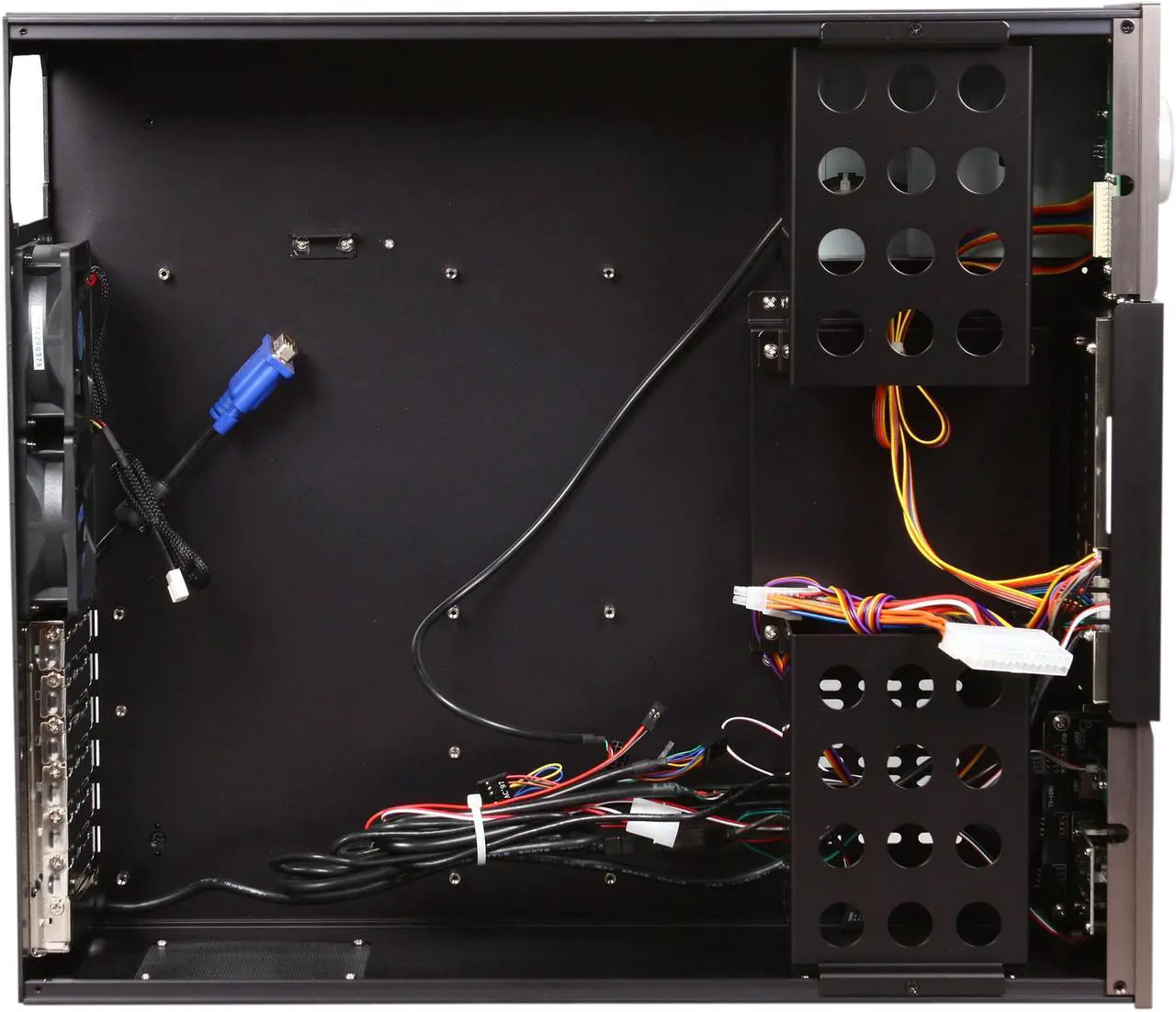 Moneual Black / Silver MonCaso 932LT ATX Media Center / HTPC Case ...