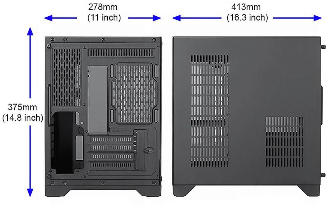 Open Box: Bgears b-Pellucid MicroATX Black Micro ATX Tower Case ...