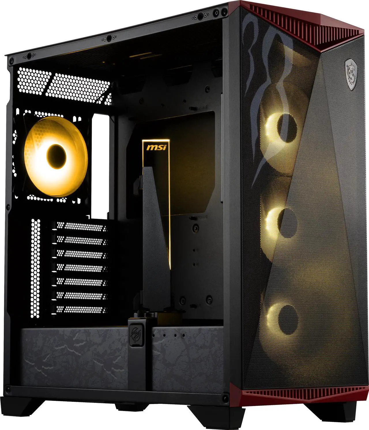 MSI MPG GUNGNIR 300 MONSTER HUNTER EDITION Black / Red Mid Tower ...